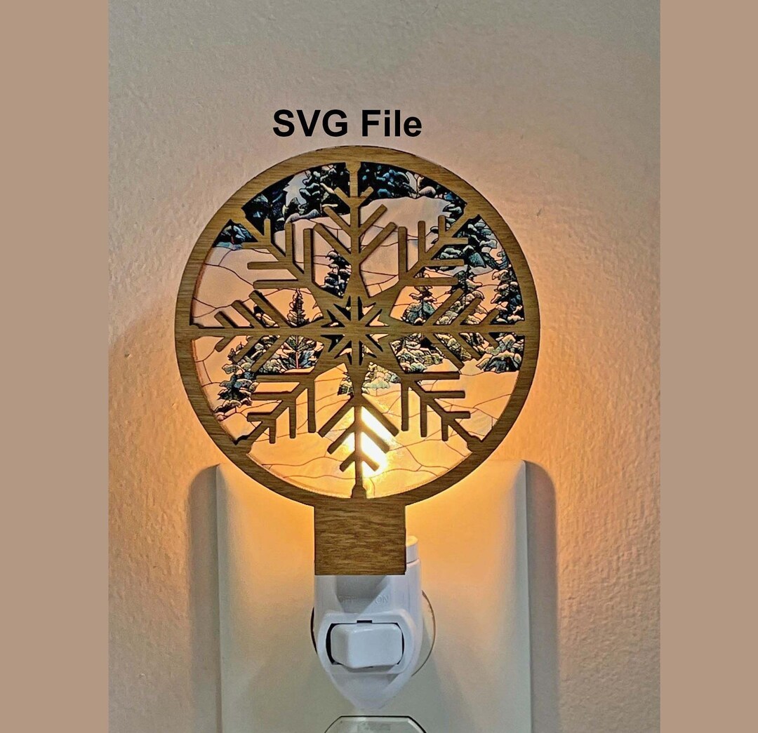 Snowflake Night Light, Laser Cut File (digital Download) - Etsy