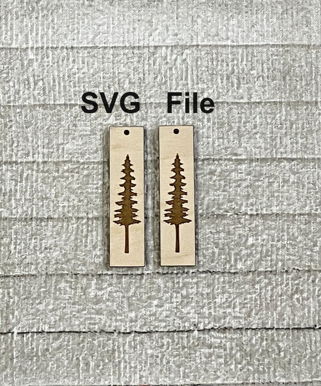 Tree Earring Svg, Tree SVG, Tree PNG, Earring Laser File, Stacked ...