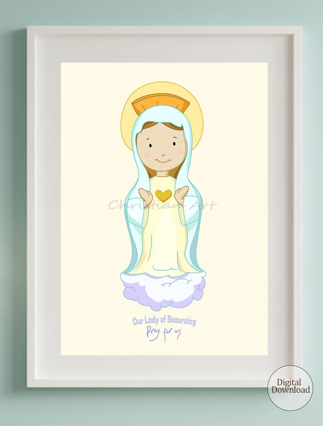 Faith-based Kids Printable: Our Lady of Beauraing Illustration, Prayer ...