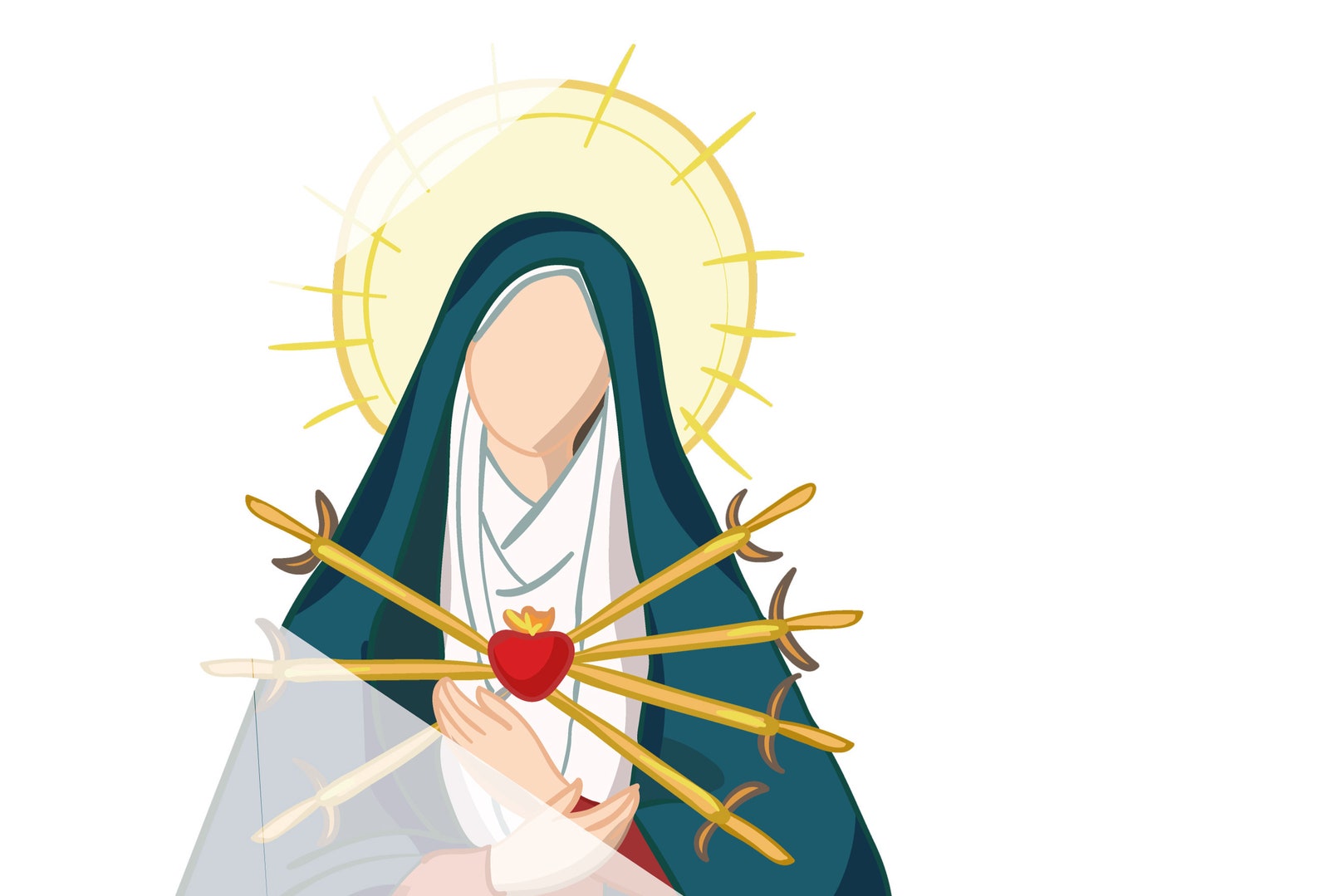 Our Lady of Sorrow Pray for Us. Printable Christian Art, Mater Dolorosa ...
