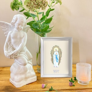 Virgin Mary Miracle Appearances, Digital Catholic Poster Wall Art, Our ...