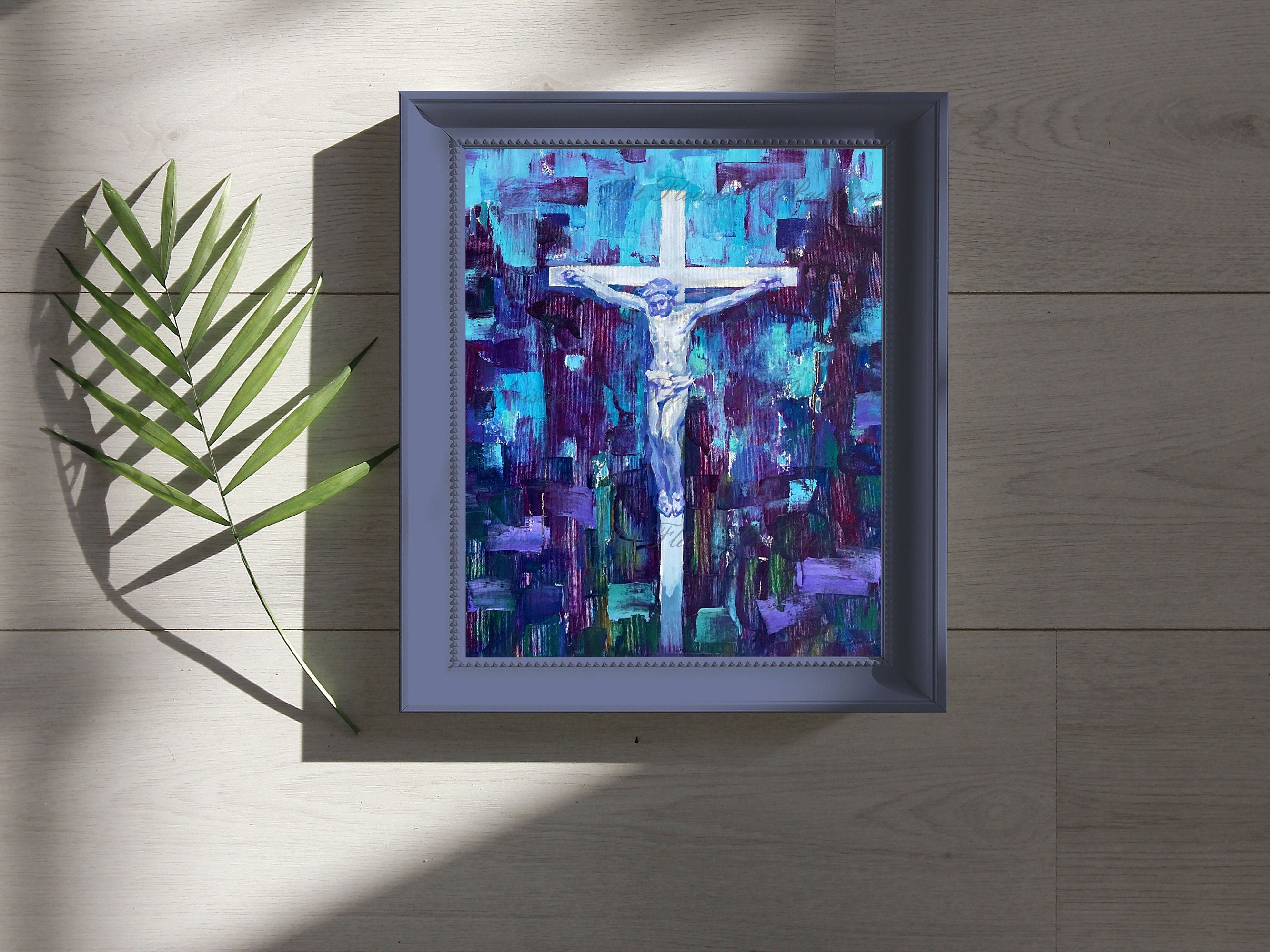 The Cross of Life, Christian Wall Art. Crucifixion of Jesus Christ ...
