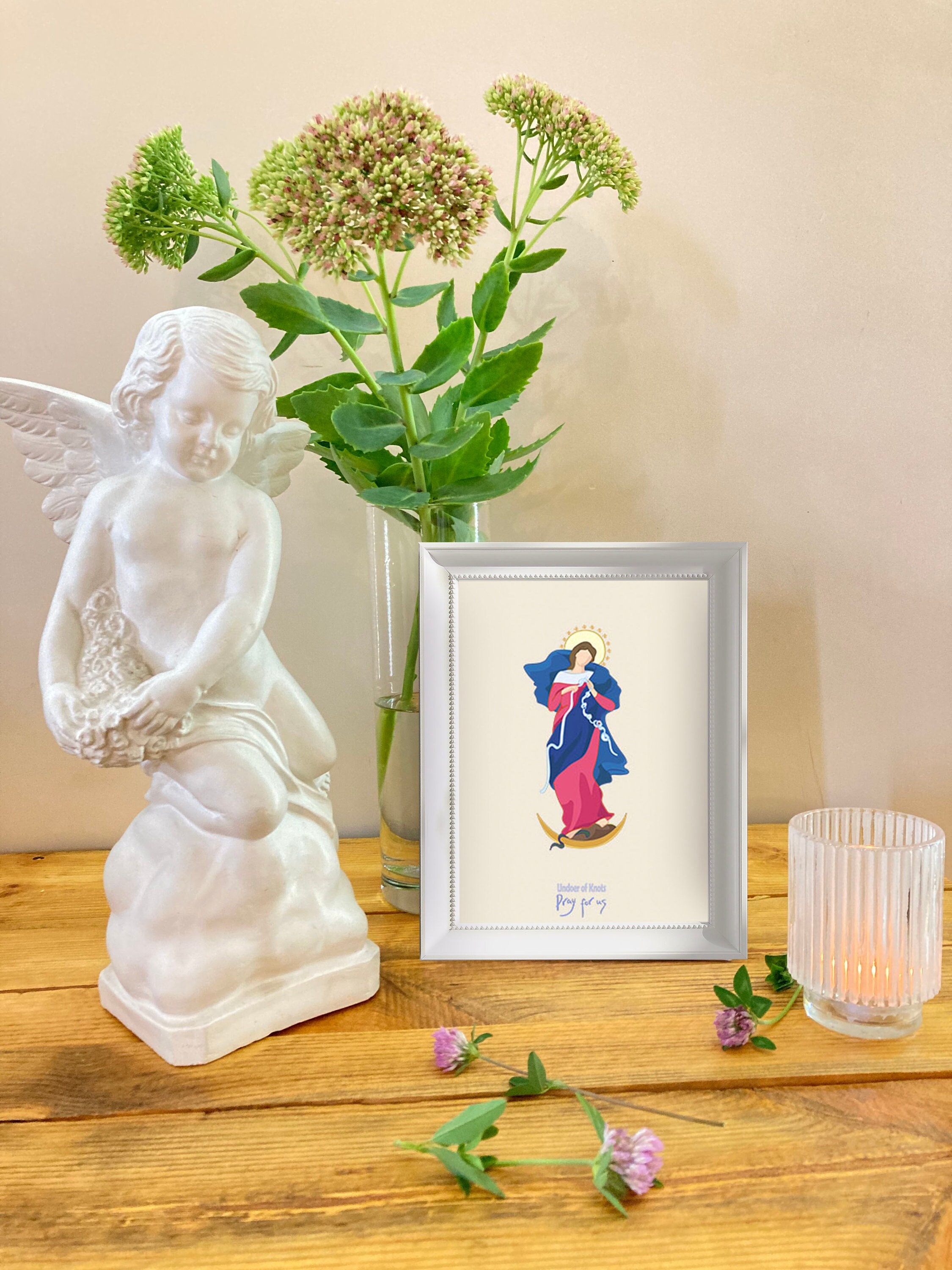 Our Lady Undoer of Knots - Pray for Us. Printable Christian Prayer Card ...