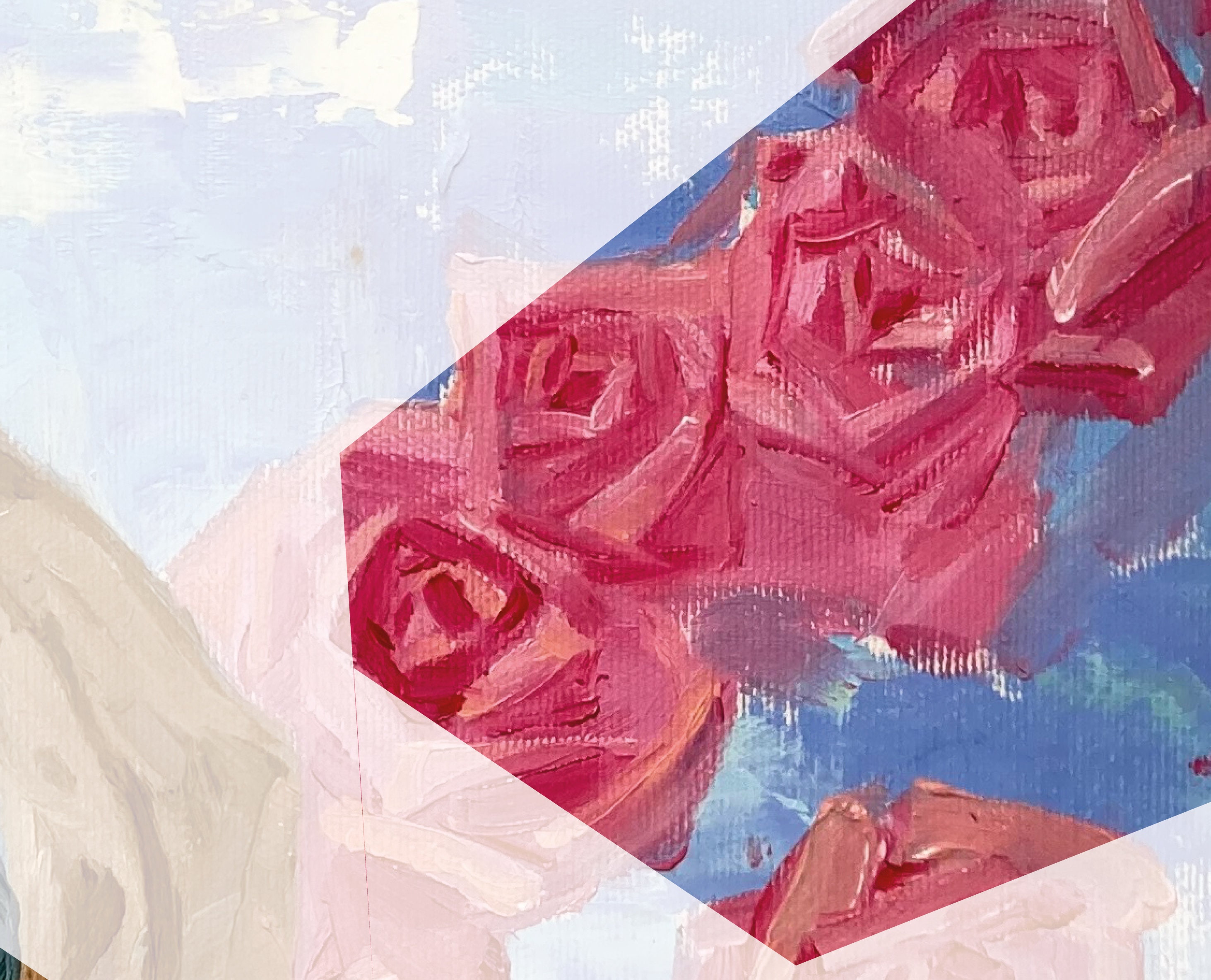 Virgin Mary With Roses, Catholic Holy Mary Wall Art, Our Lady of the ...