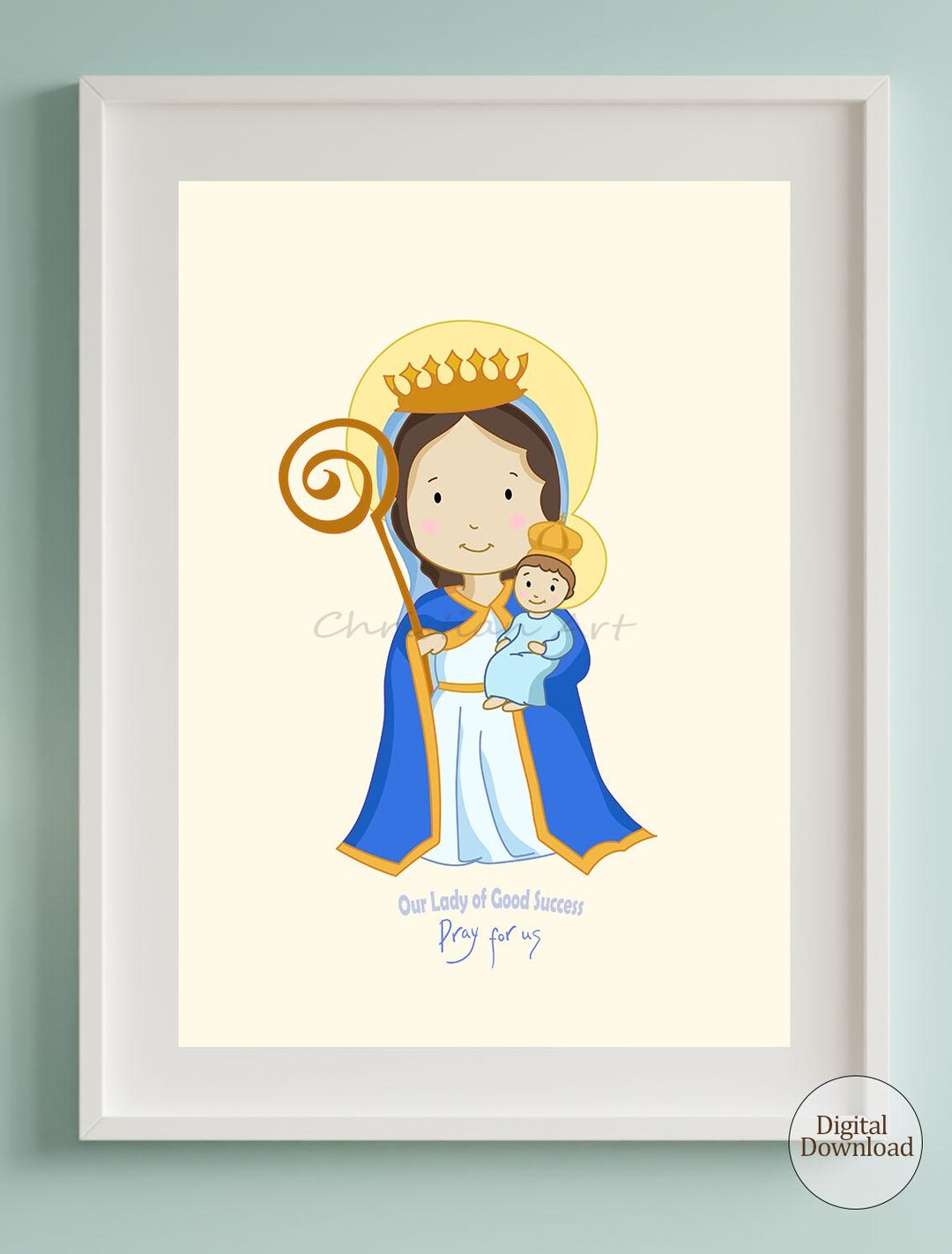 Our Lady of Good Success Kids Prayer. Catholic Spiritual Art Card. Our ...