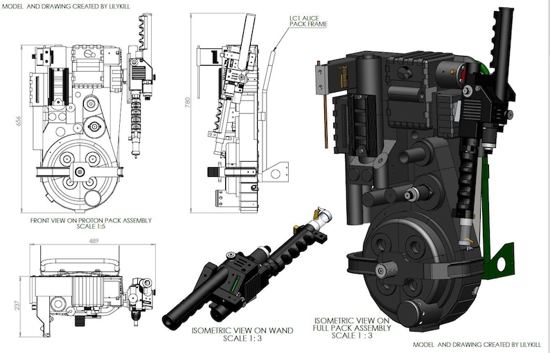 Ghostbusters Proton Pack 3D Model for 3D Printing - Etsy
