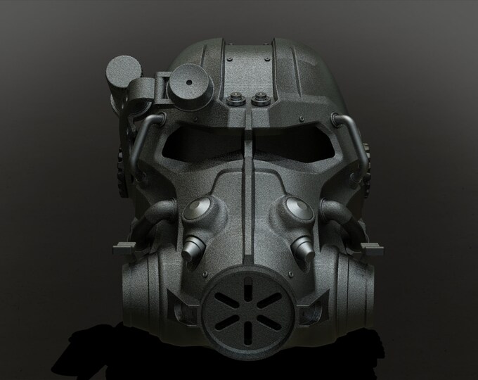 Fallout 3 Inspired T45-d Power Armour Helmet 3D Model for 3D Printing ...