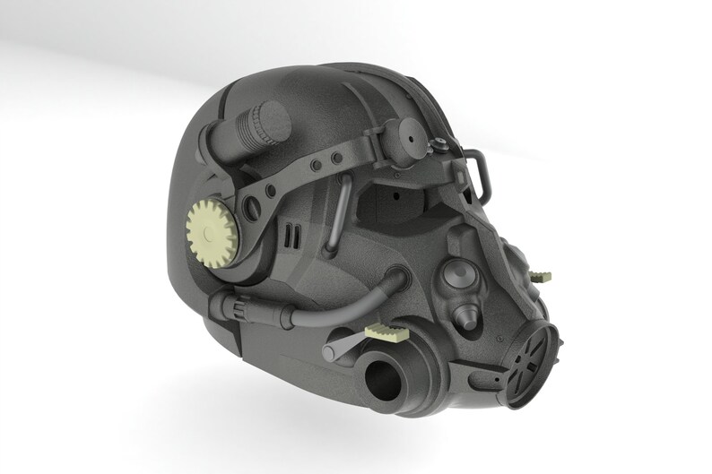 Fallout 4 Inspired T60-b Power Armour Helmet 3D Model for 3D Printing ...