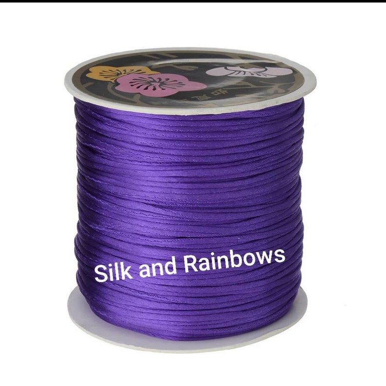 Rattail Sik Cord 1mm Nylon Satin Cord Chinese Knotting Faux | Etsy