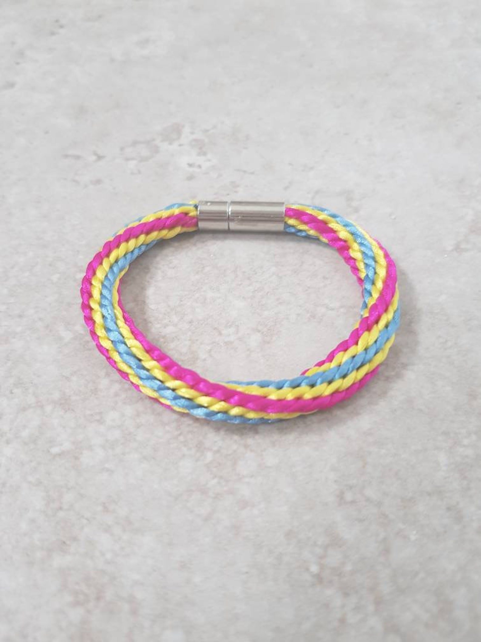 Pansexual Bracelet Pan Pride Flag LGBT Wristband - Etsy UK