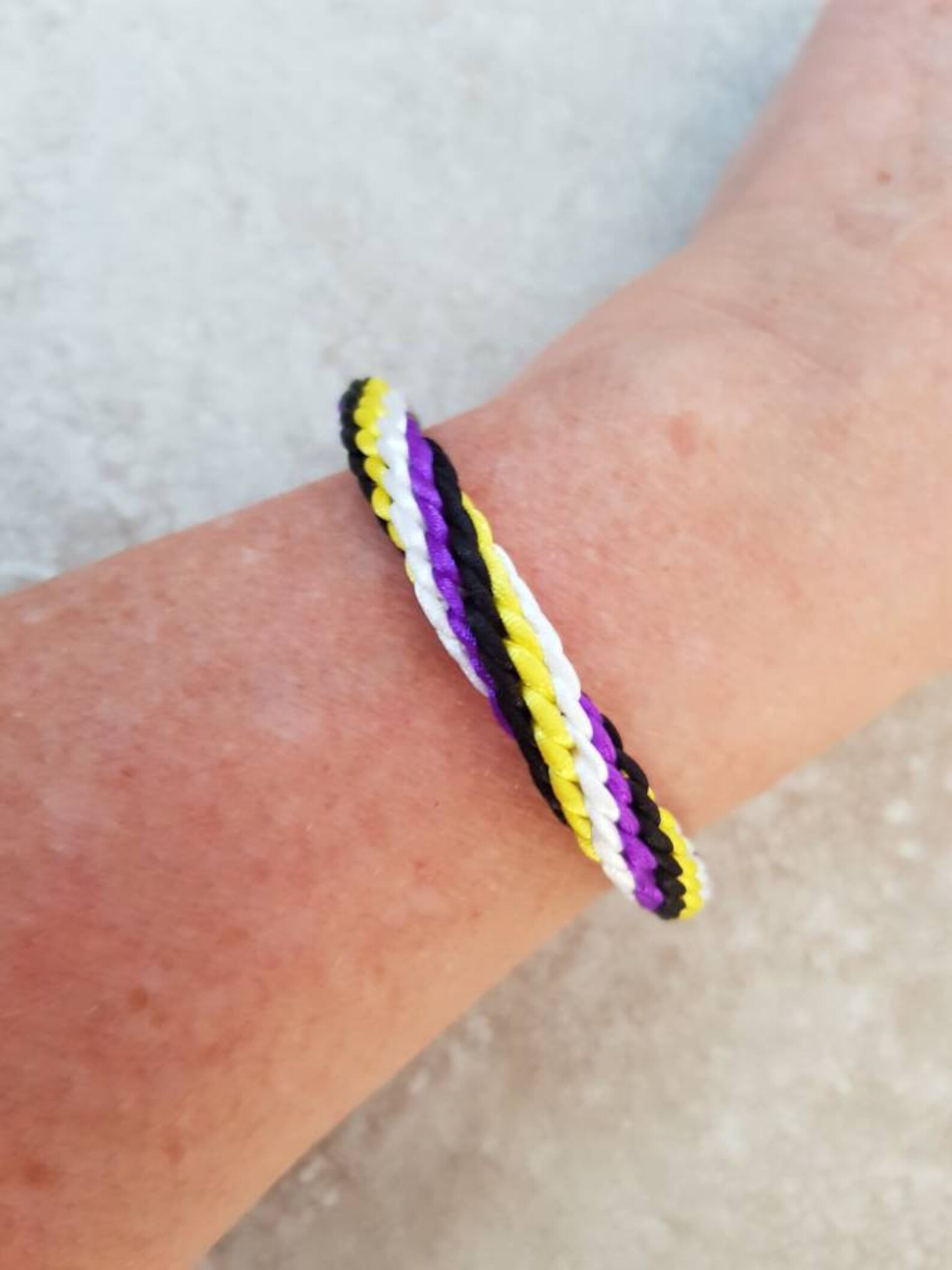 Non Binary Bracelet LGBTQIA Pride Wristband | Etsy