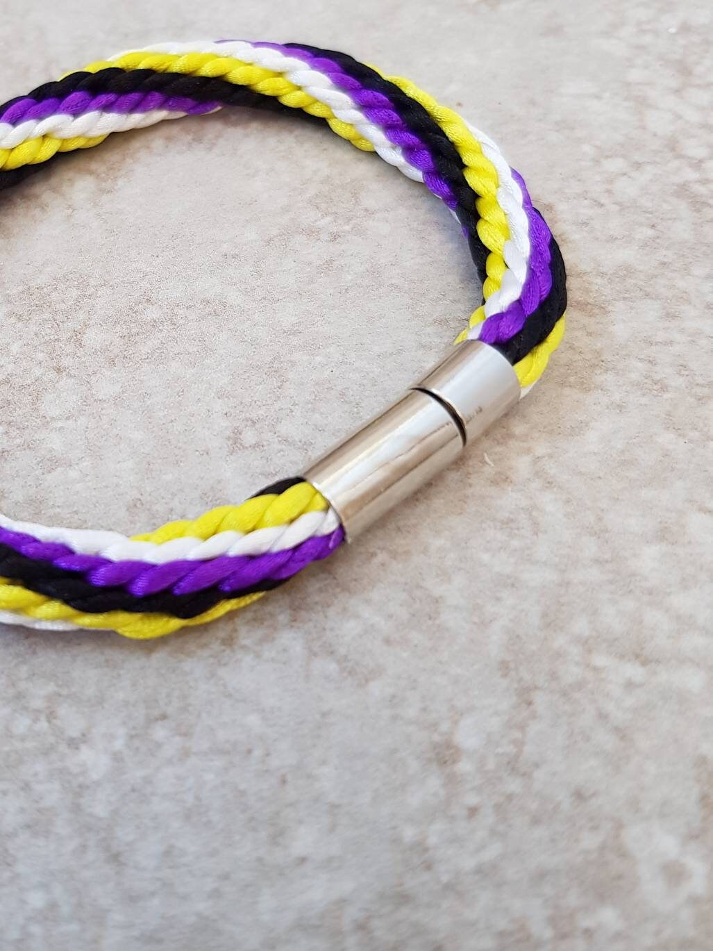 Non Binary Bracelet LGBTQIA Pride Wristband | Etsy