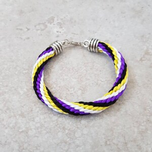 Non Binary Bracelet, Nonbinary Flag, LGBTQIA Jewellery - Etsy UK