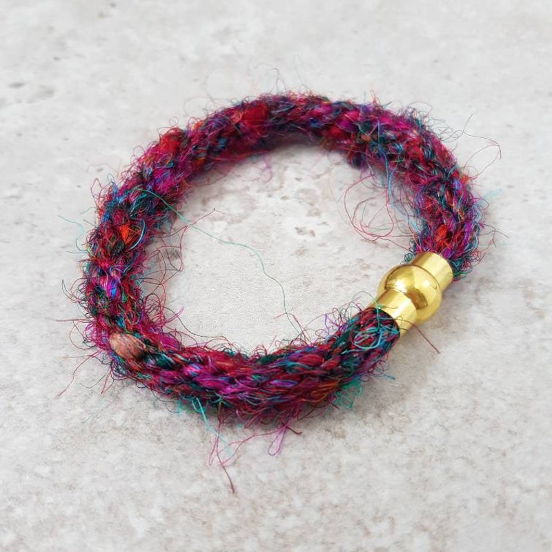 Sari Silk Bracelet - Etsy