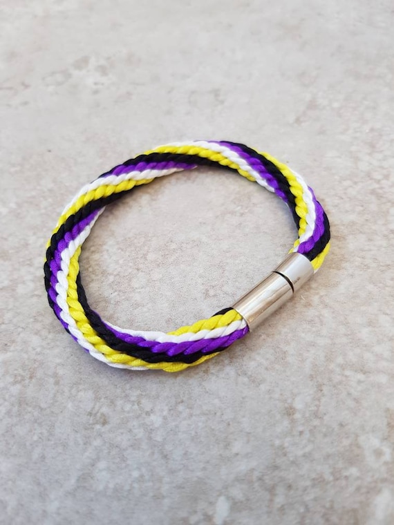 Non Binary Bracelet LGBTQIA Pride Wristband - Etsy