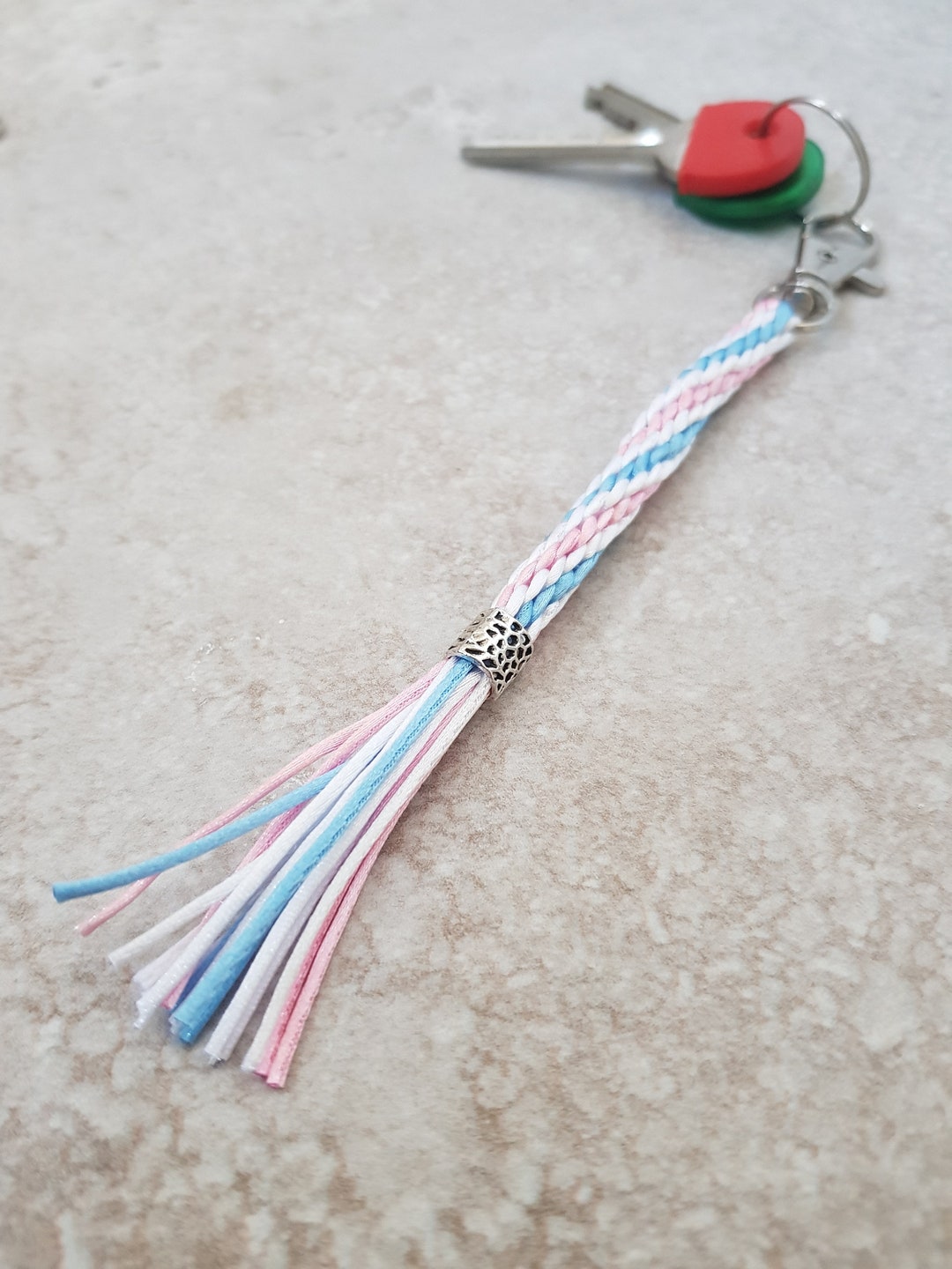 Trans Pride Bag Charm, Transgender Keyring, Transgender Flag Keychain ...