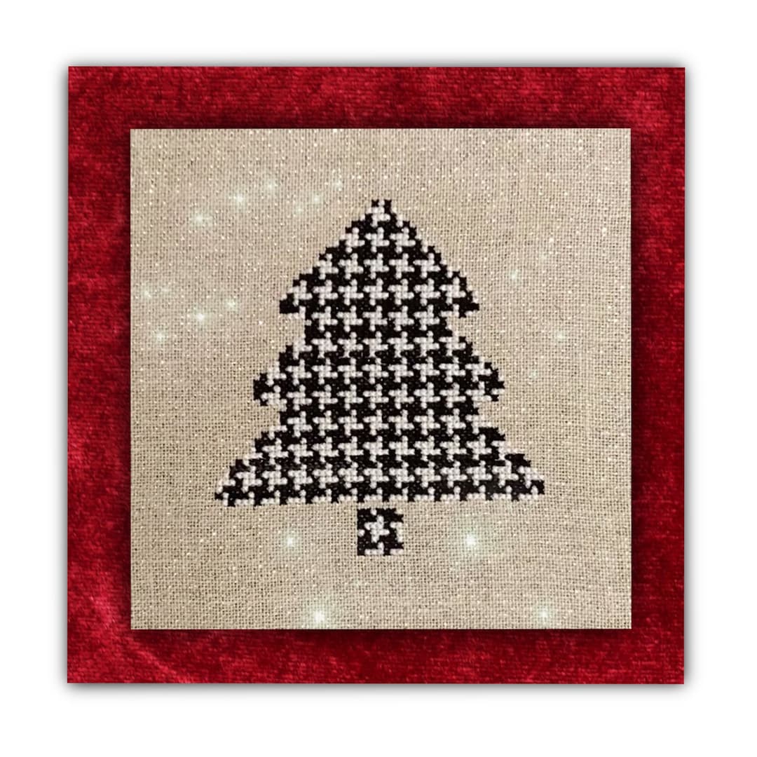 Houndstooth Christmas Tree - Cross Stitch Chart by Dirty Annie - Etsy
