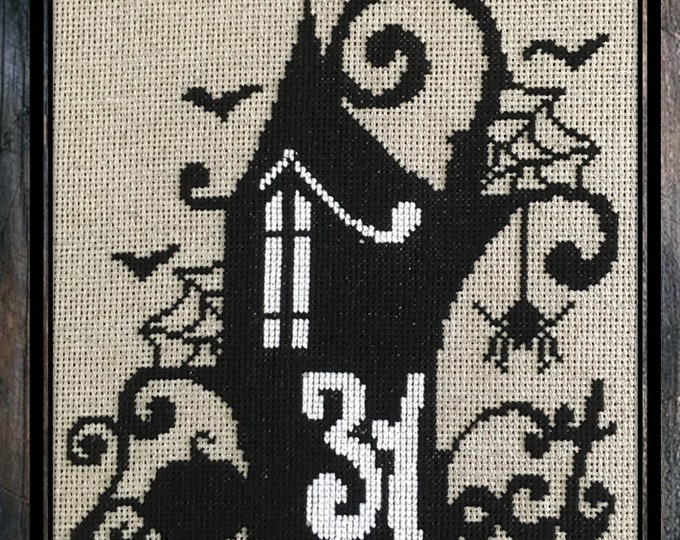 31st of October Cross Stitch Pattern - Twin Peaks Primitives - Etsy