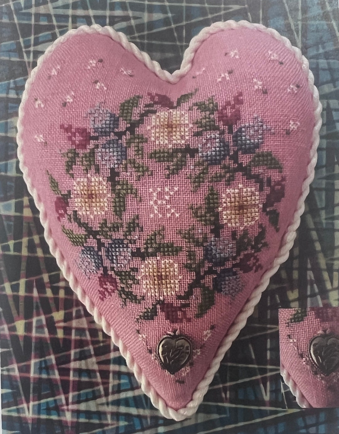 Rose Heart - Cross Stitch Chart and CHARM by Rosewood Manor - Etsy