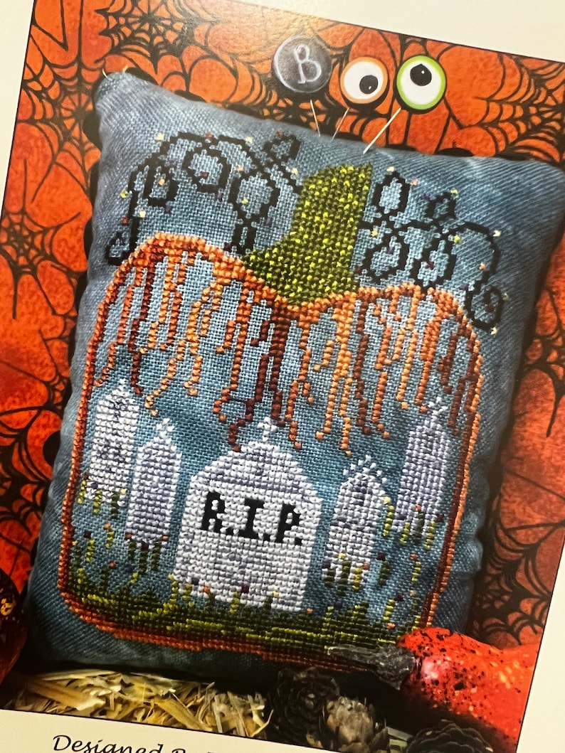 RIP on a Pumpkin - Cross Stitch Chart by Rosewood Manor - Etsy