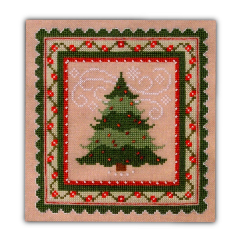 Festive Fir Tree Cross Stitch Chart - Etsy