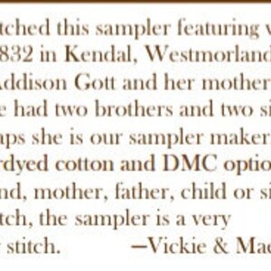 Ann Gott 1848 - Cross Stitch Chart by Needlework Press - Etsy