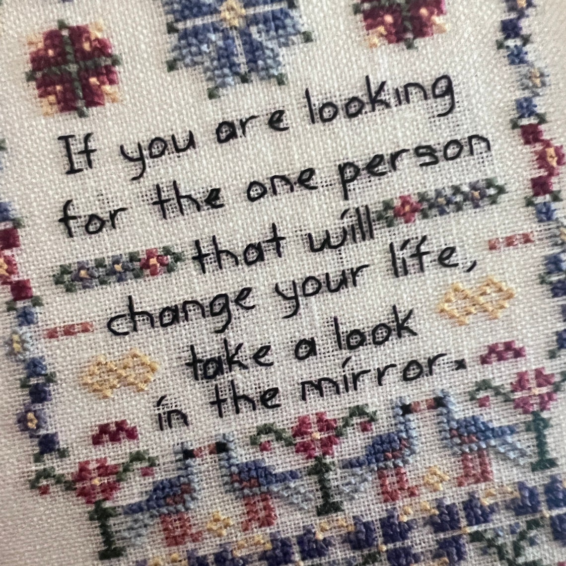 One Person - Cross Stitch Chart by Rosewood Manor - Etsy