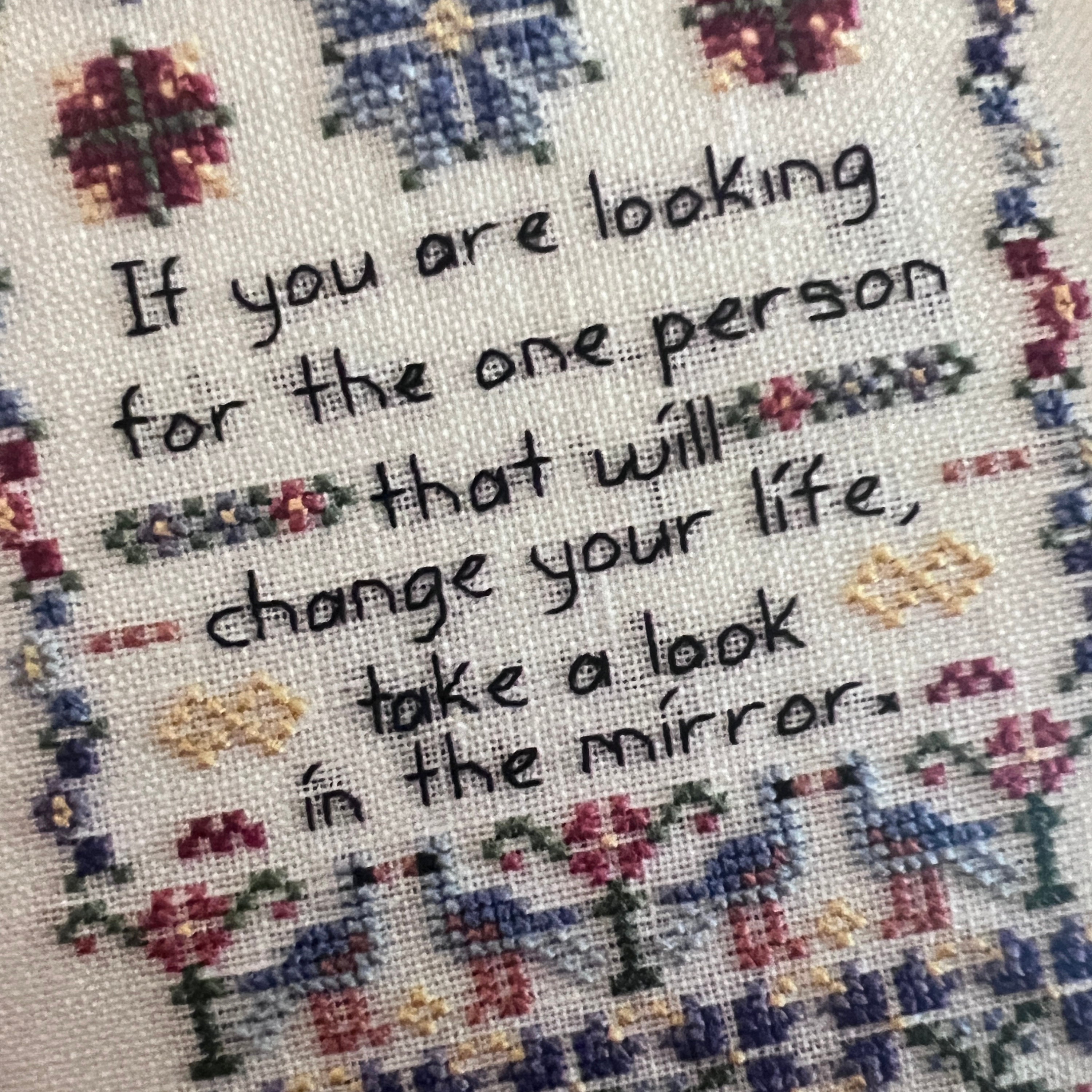 One Person - Cross Stitch Chart by Rosewood Manor - Etsy