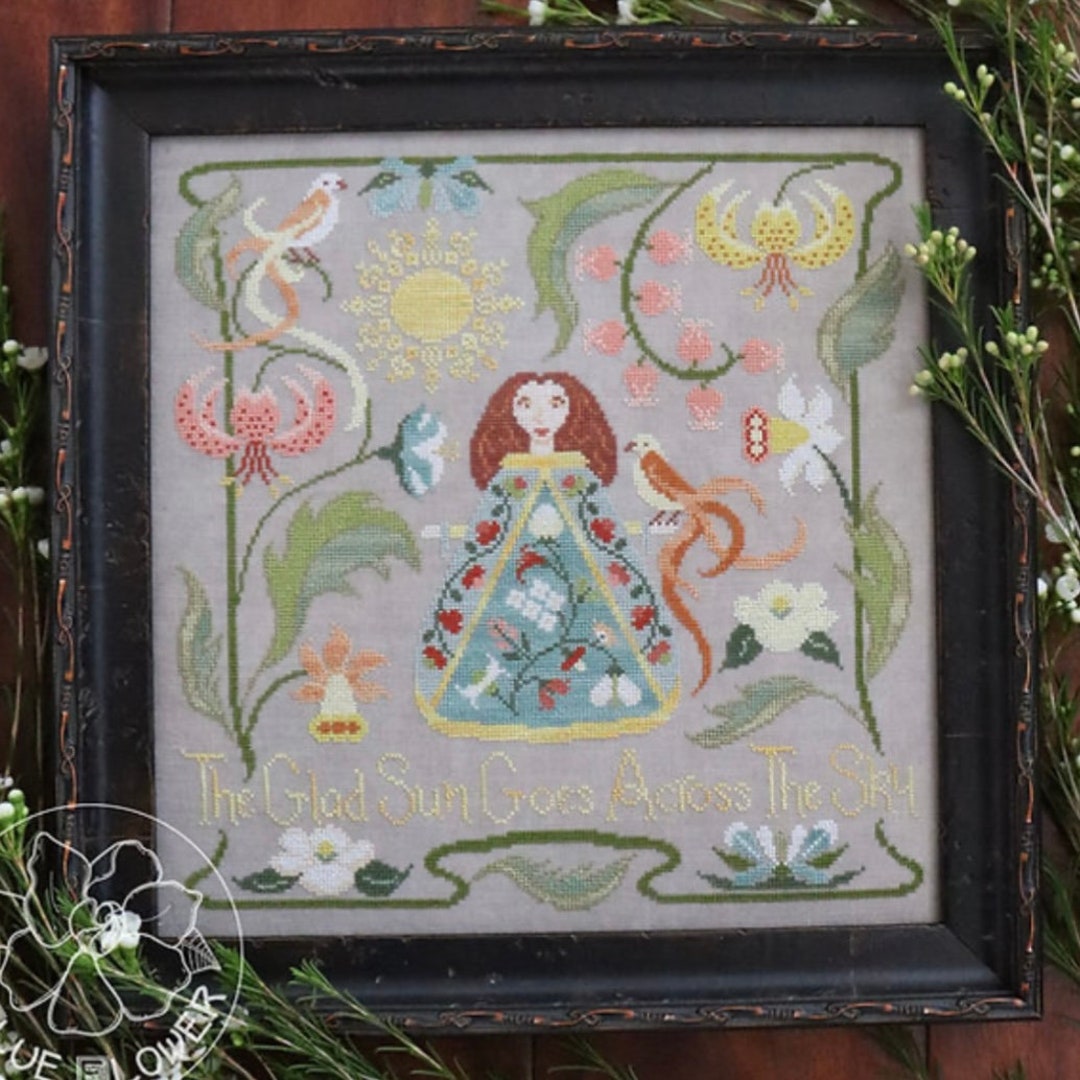 The Glad Sun - Cross Stitch Chart by the Blue Flower - Etsy