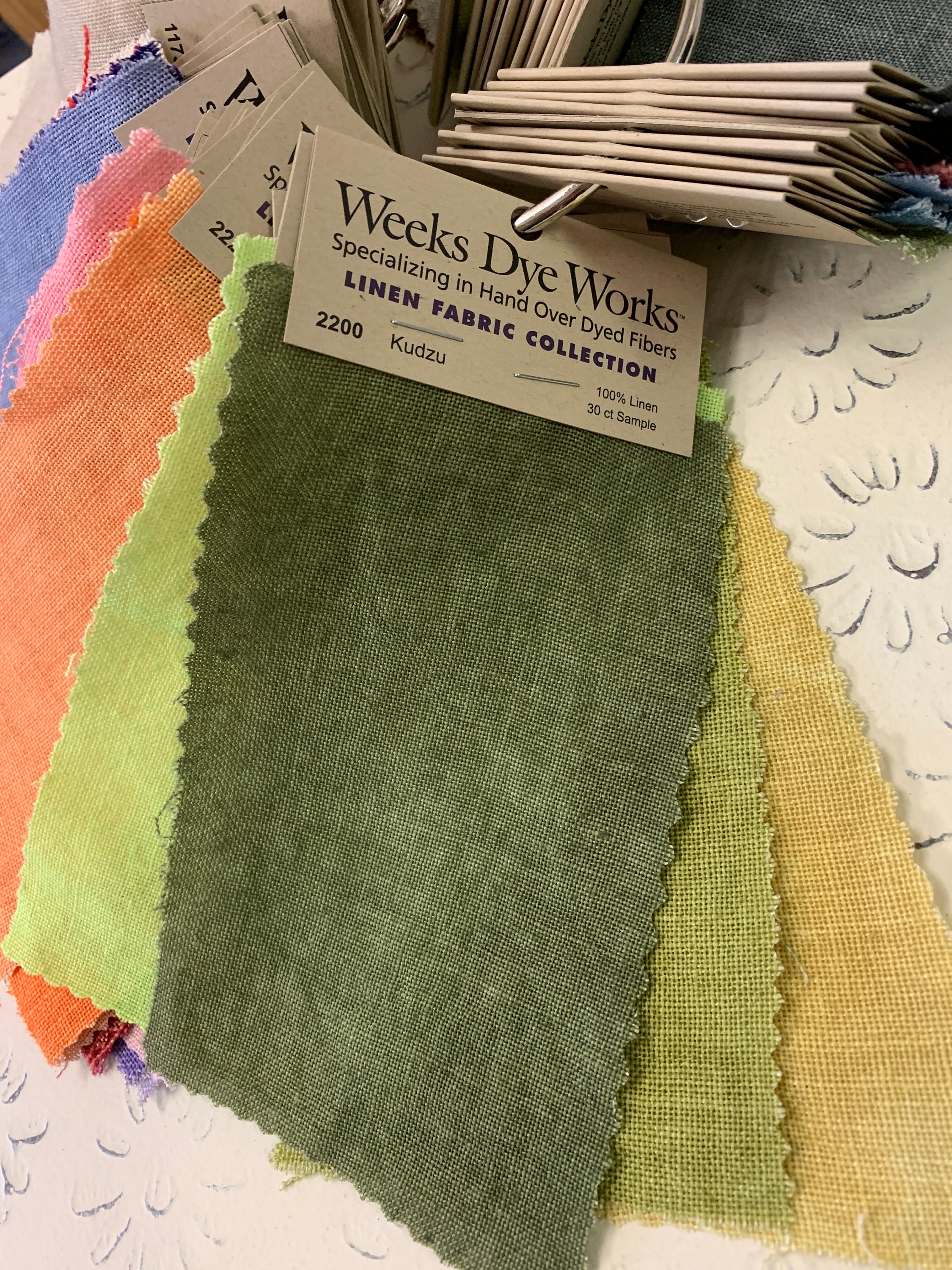 Kudzu 30ct Linen From Weeks Dye Works - Etsy