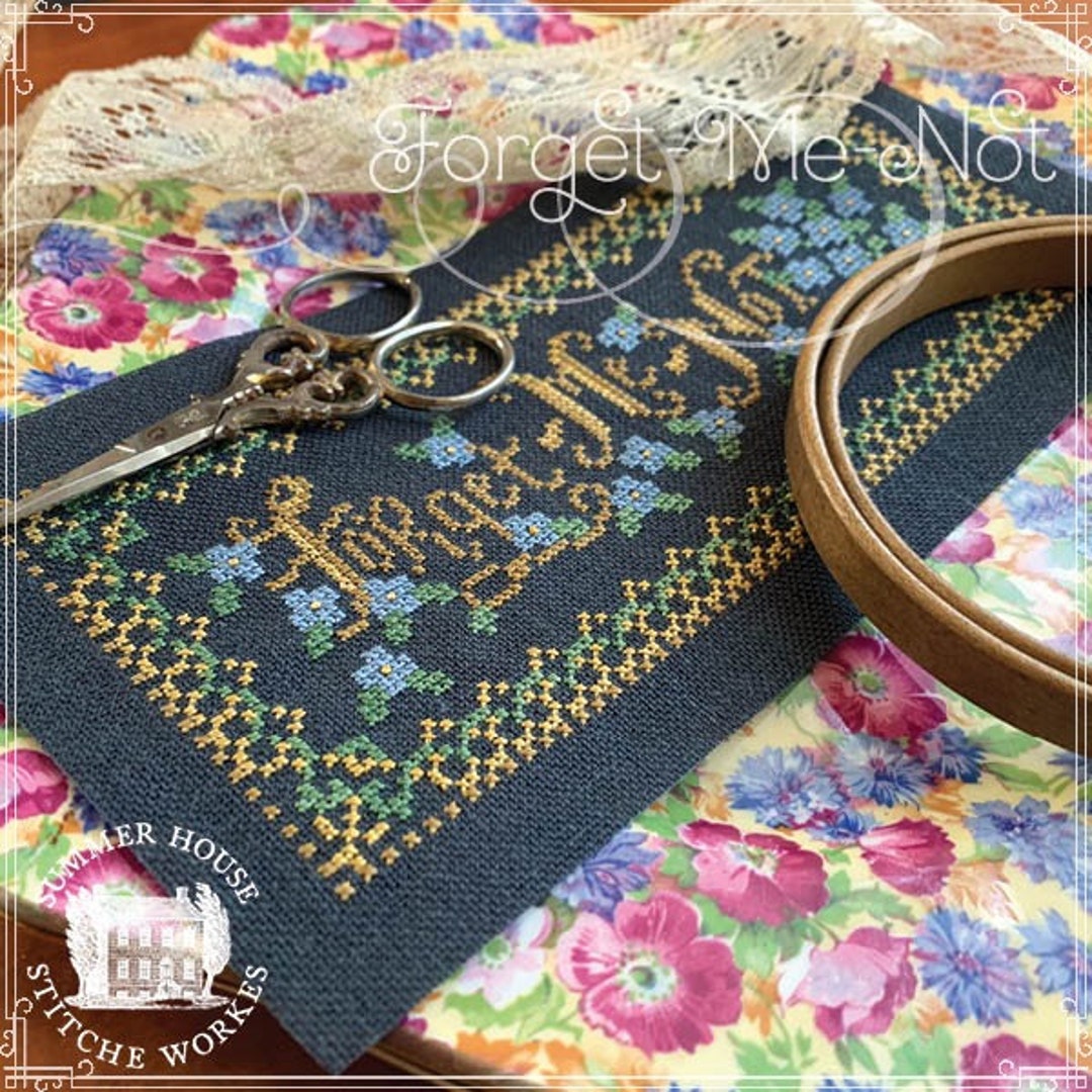 Forget Me Not - Cross Stitch Pattern by Summer House - Free SHIPPING - Etsy
