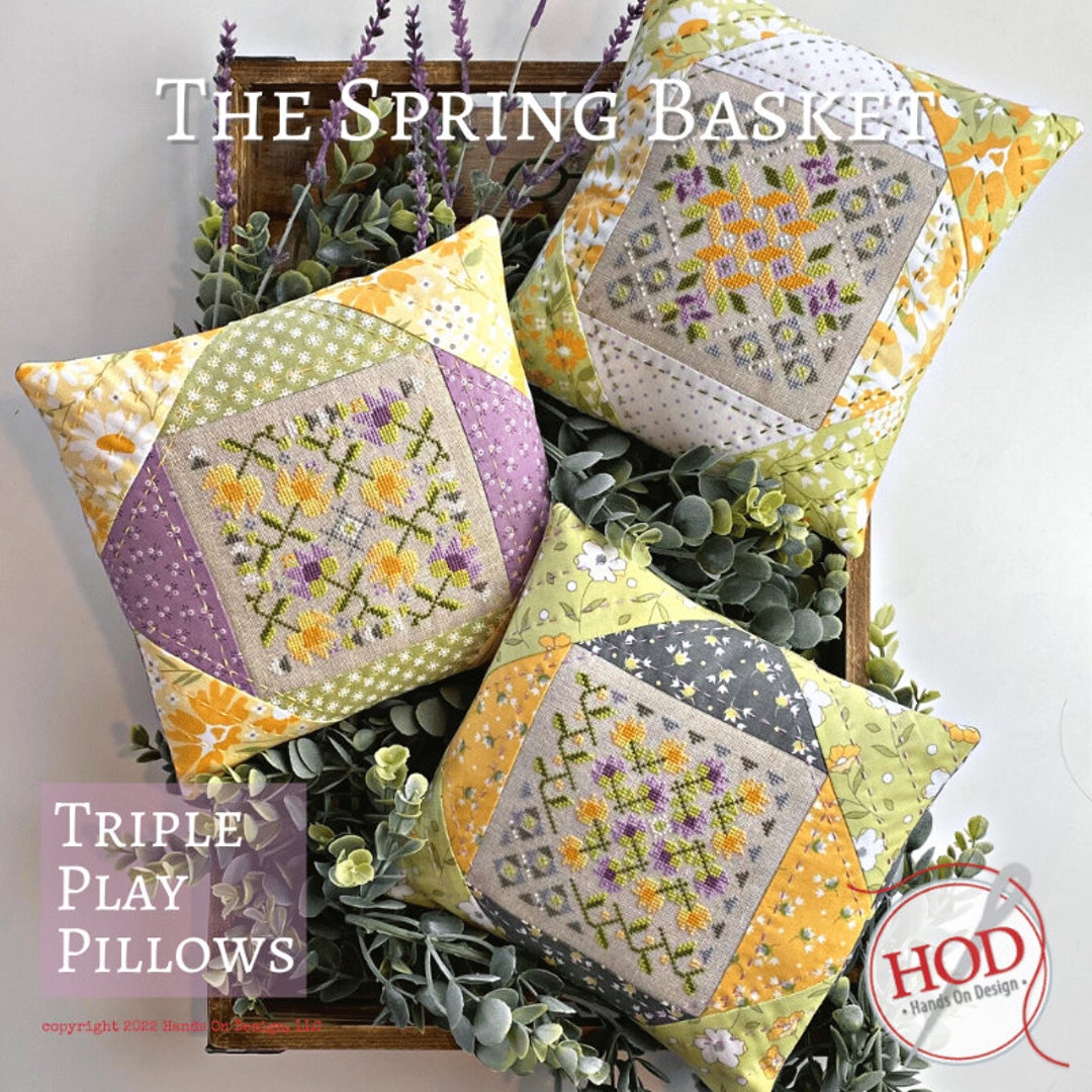 Spring Basket - Cross Stitch Pattern by Hands on Design - Etsy