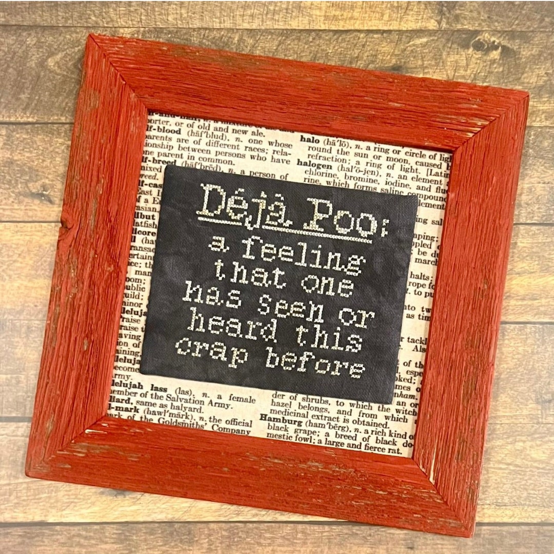 Deja Poo - Cross Stitch Chart by Dirty Annie - Etsy