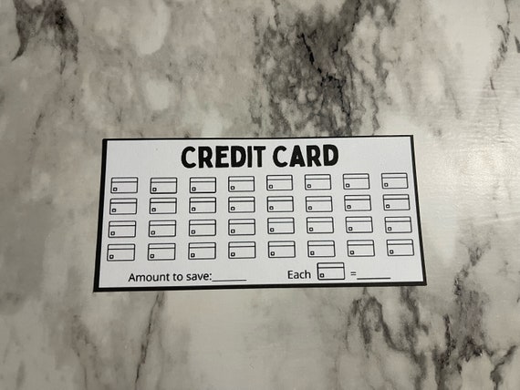 A6 Credit Card Debt Tracker Printable Digital Download Cash - Etsy