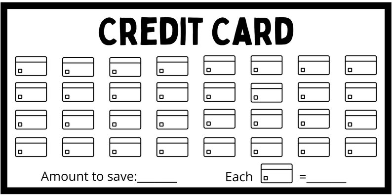 A6 Credit Card Debt Tracker, Printable Digital Download, Cash Envelope ...