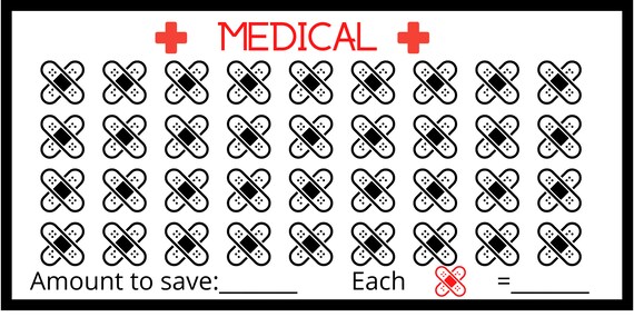 Medical Budget Tracker A6 Printable Digital Download Cash - Etsy