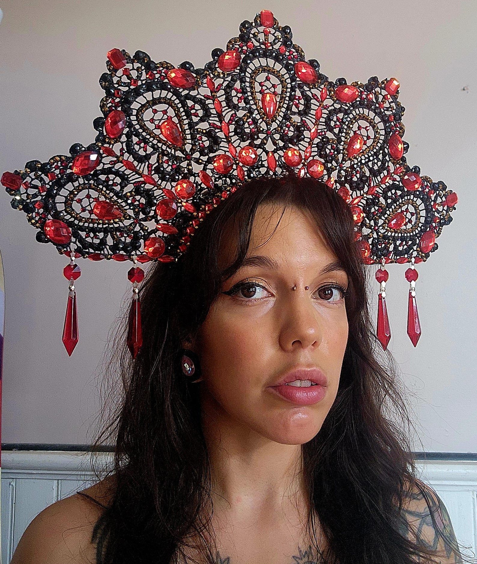 SOLD! Vampire Queen Crown/headdress - Etsy
