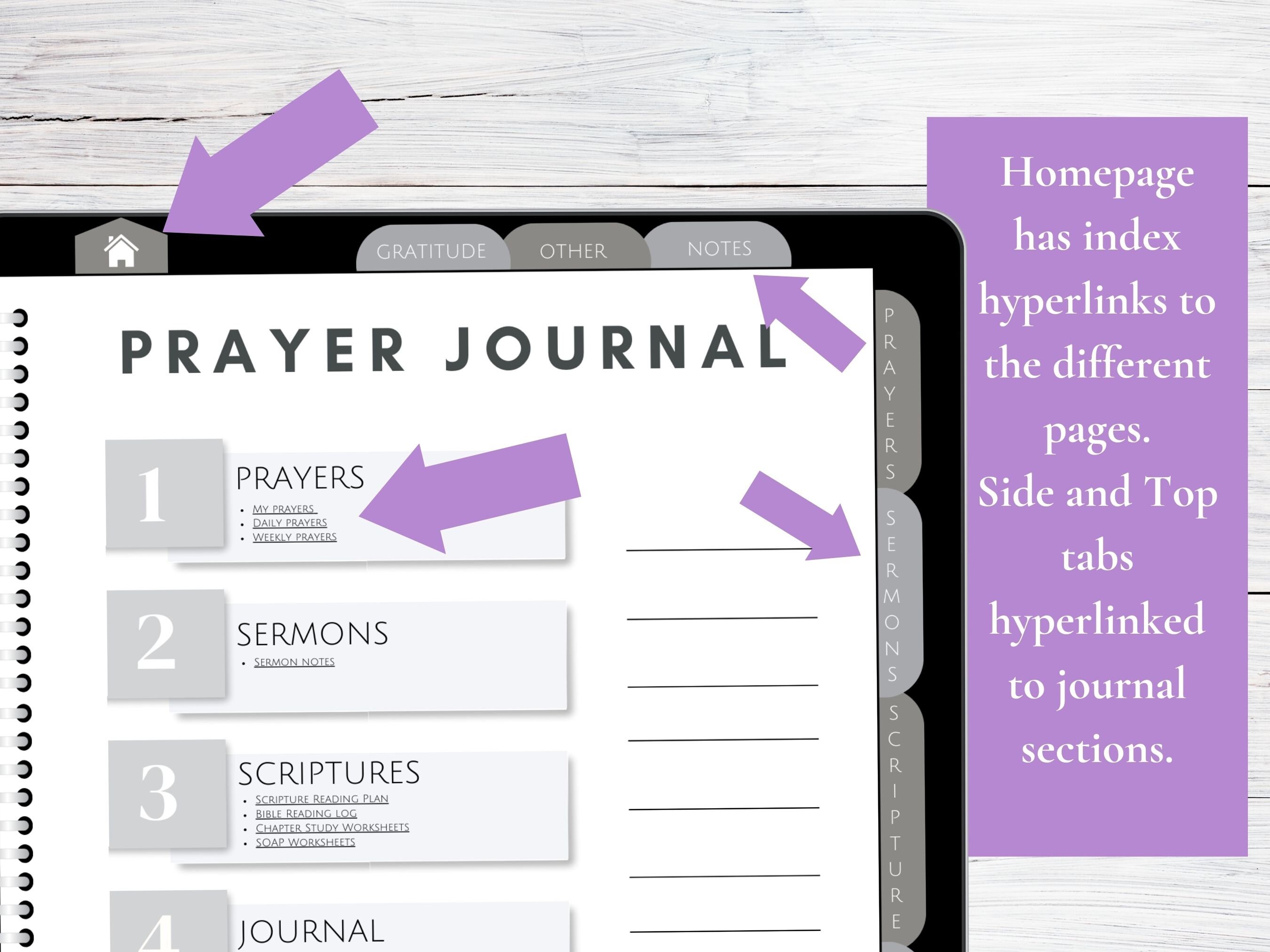 PLR Digital Prayer Journal Template - PLR Canva Planner - PLR Template - Digital Bible Study ...