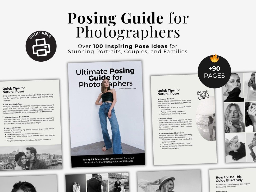 Ultimate Posing Guide for Photographers | 100+ Creative Pose Ideas for Portraits, Couples ...