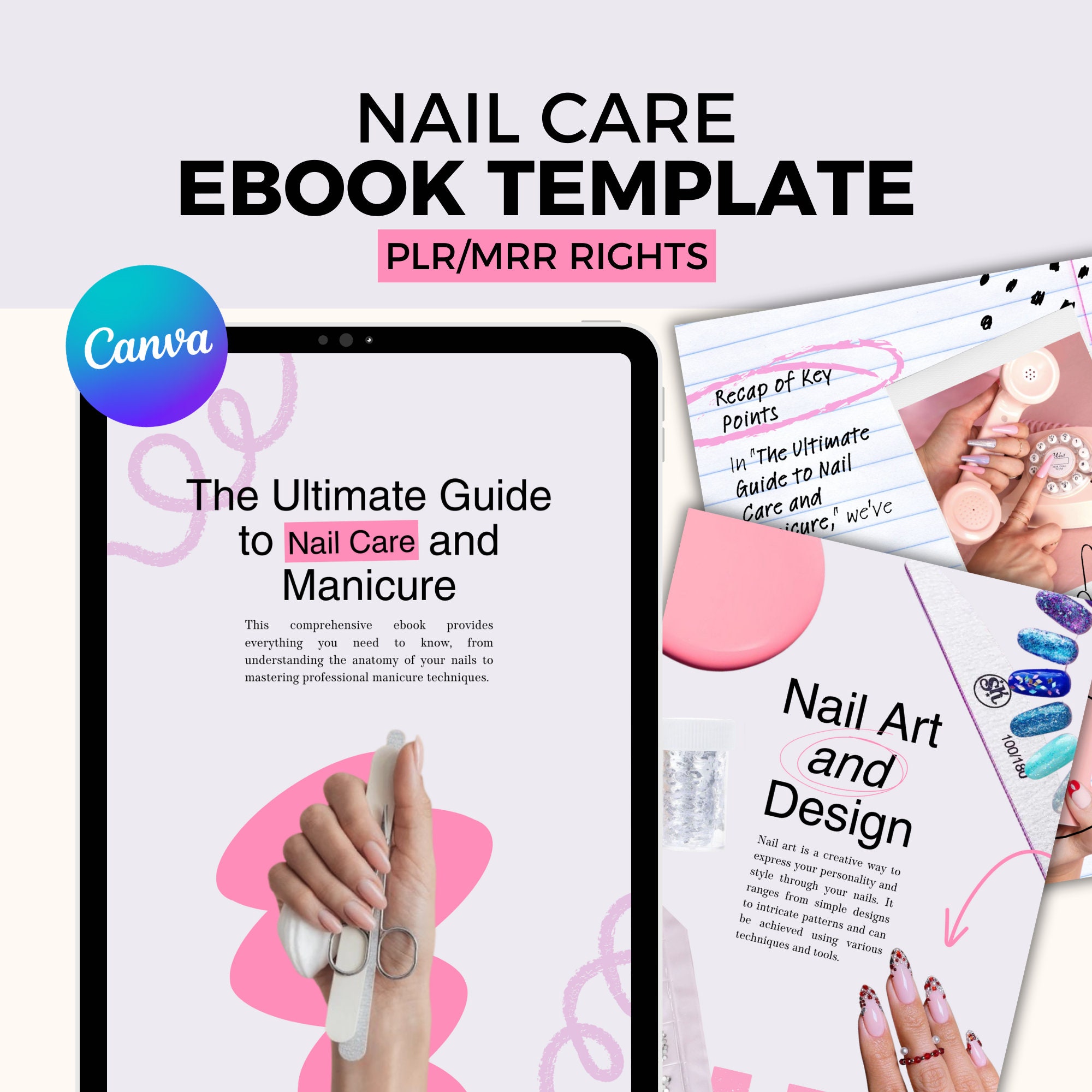 Nail Care and Manicure Ebook for Resale With MRR & PLR, Nail Technician ...