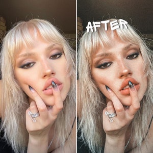 Grunge Aesthetic Lightroom Preset Pack, Moody Photography Editing, Dark ...