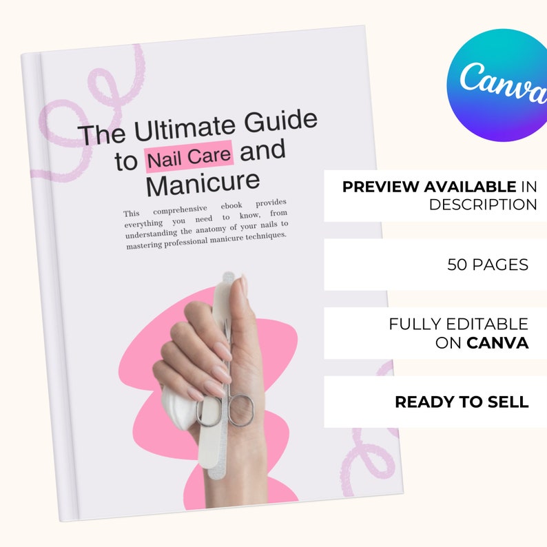 Nail Care and Manicure Ebook for Resale With MRR & PLR, Nail Technician ...
