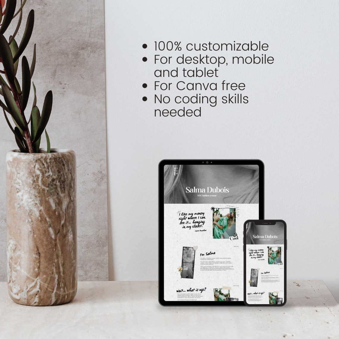 Editable UGC Portfolio Template for Canva,professional UGC Portfolio ...