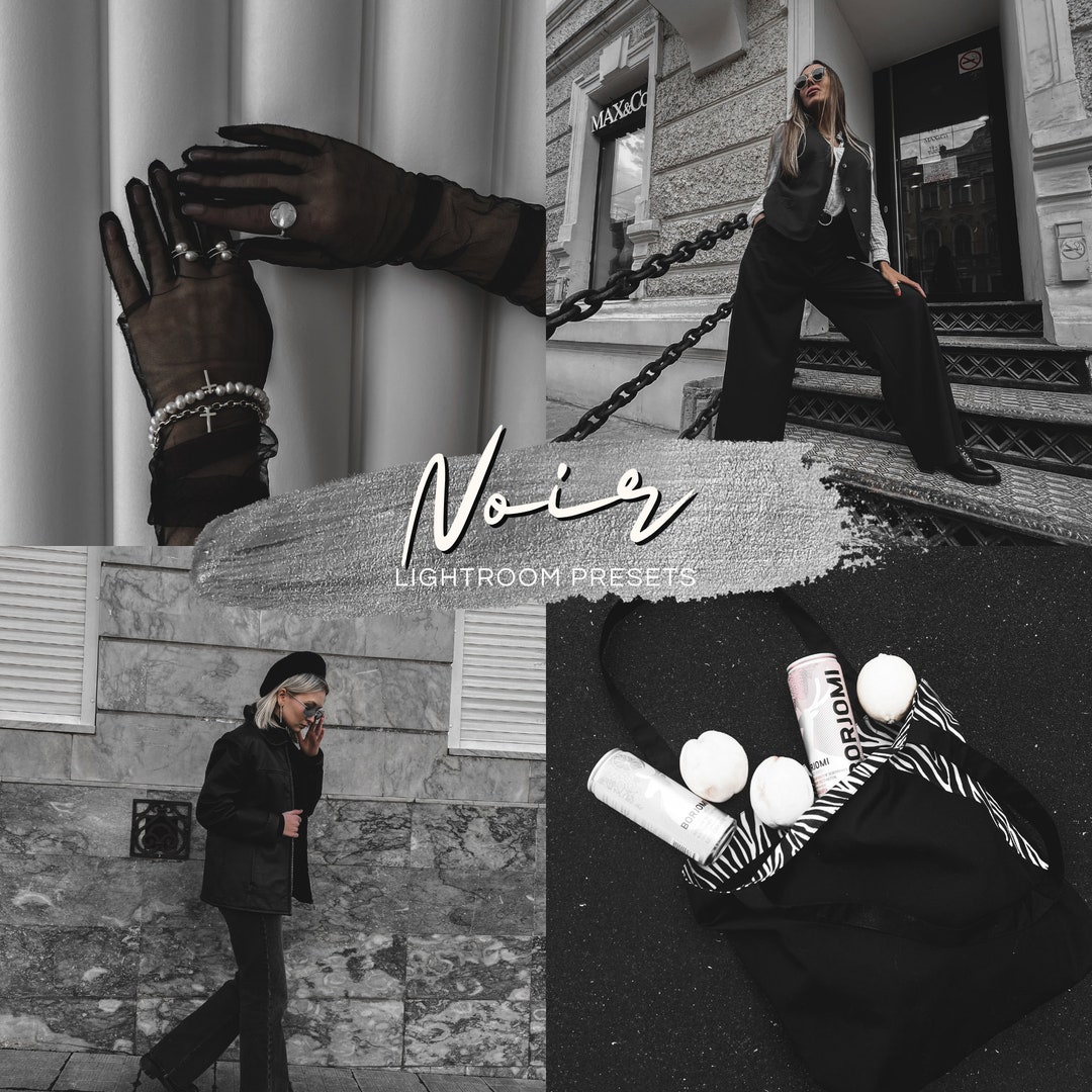 4 Noir Lightroom Presets for Mobile | Dark and Minimal Fashion Filters ...