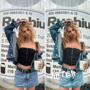 Grunge Aesthetic Lightroom Preset Pack, Moody Photography Editing, Dark ...