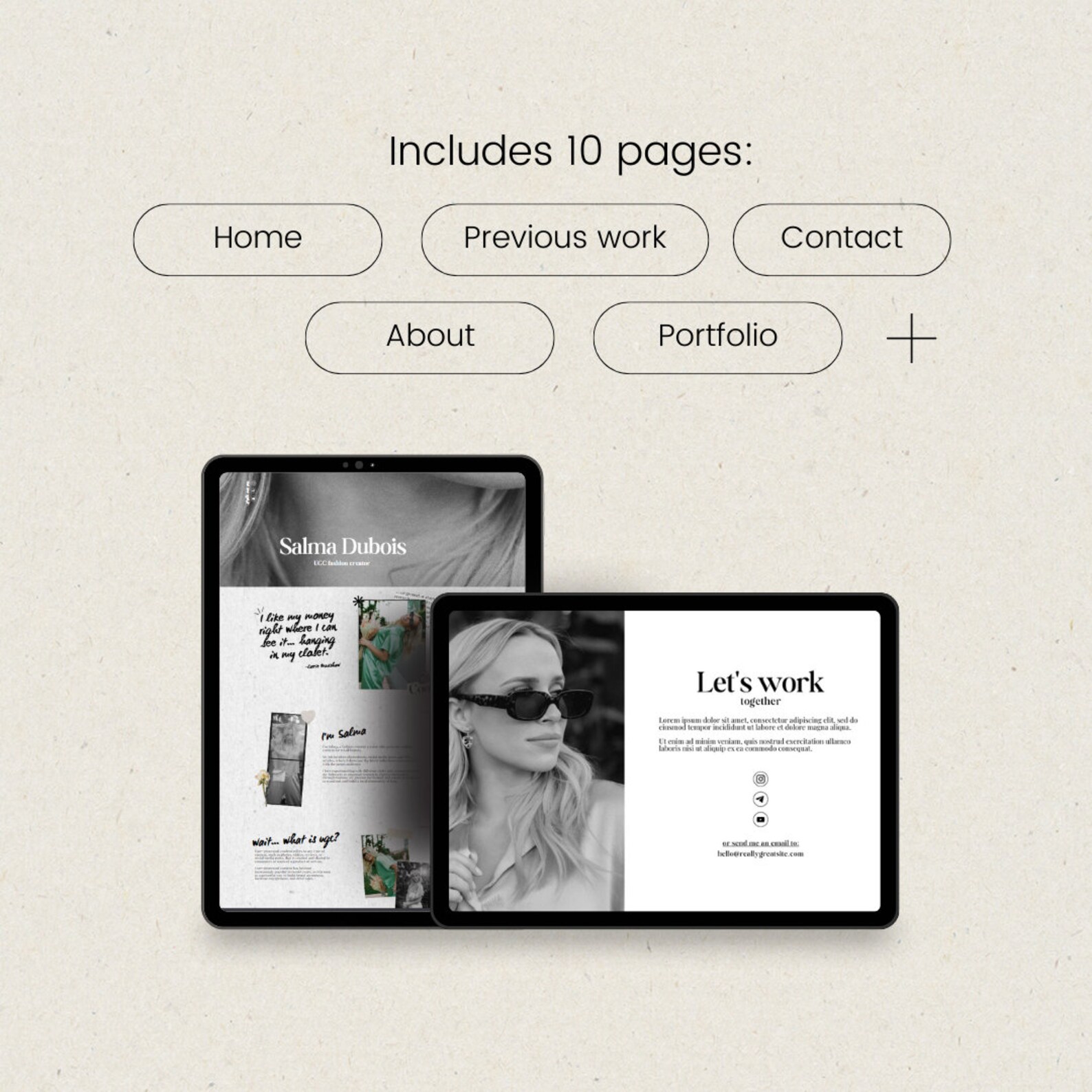 Editable UGC Portfolio Template for Canva,professional UGC Portfolio ...