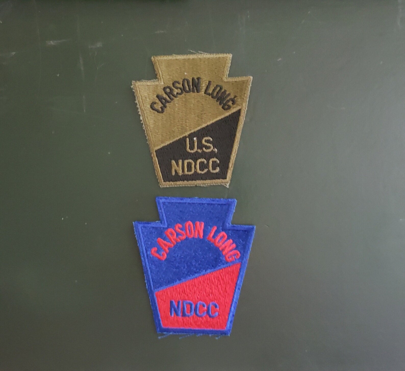 Qty 2 Carson Long Military Academy Shoulder Patches one Color One ...