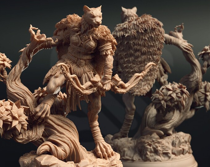 Jeji - Tabaxi Ranger/archer - 32mm/75mm - DM Stash - Tabaxi Mini - 3D ...