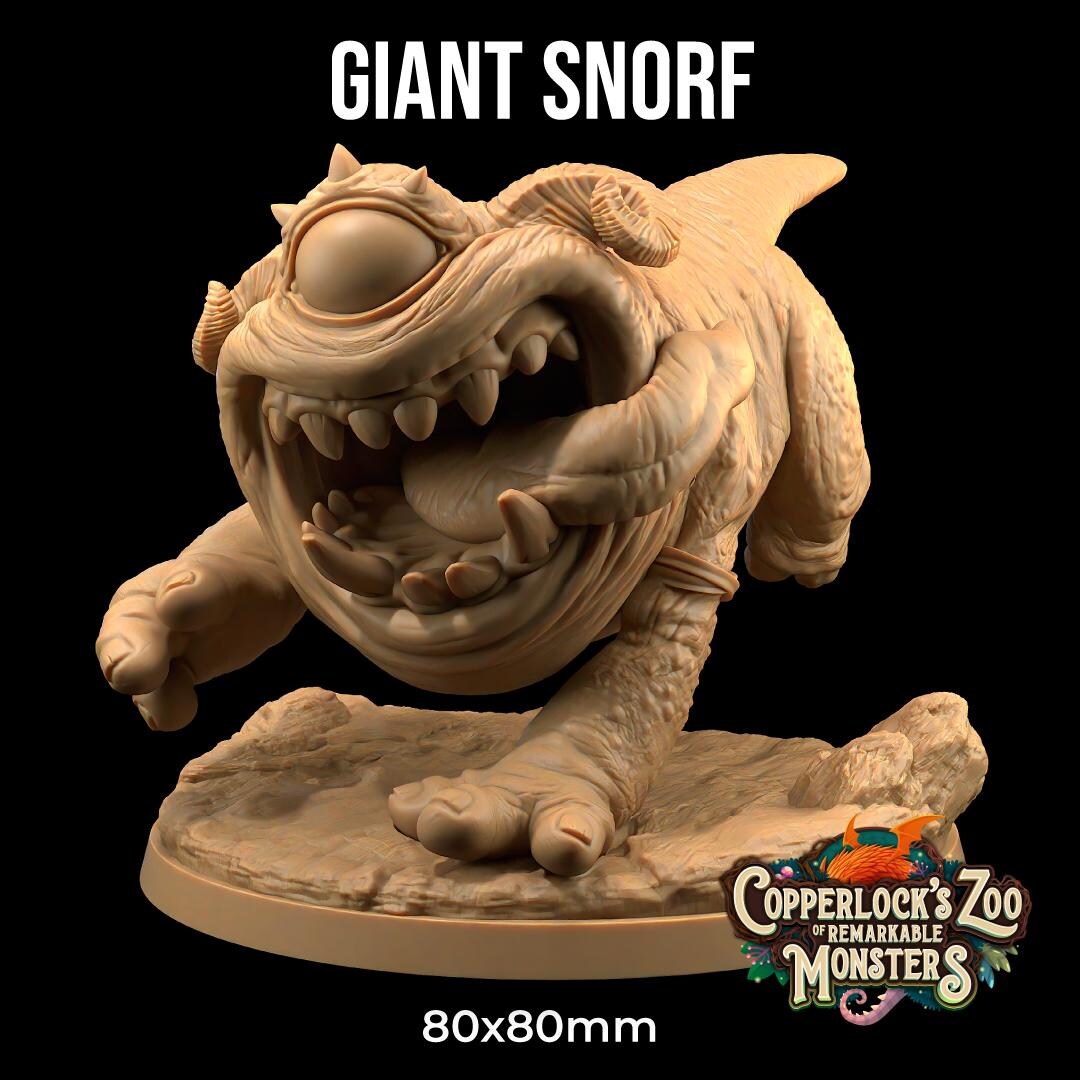 Giant Snorf 80mm Mini Beholder Dog Dragon Trapper Lodge Copperlock's ...
