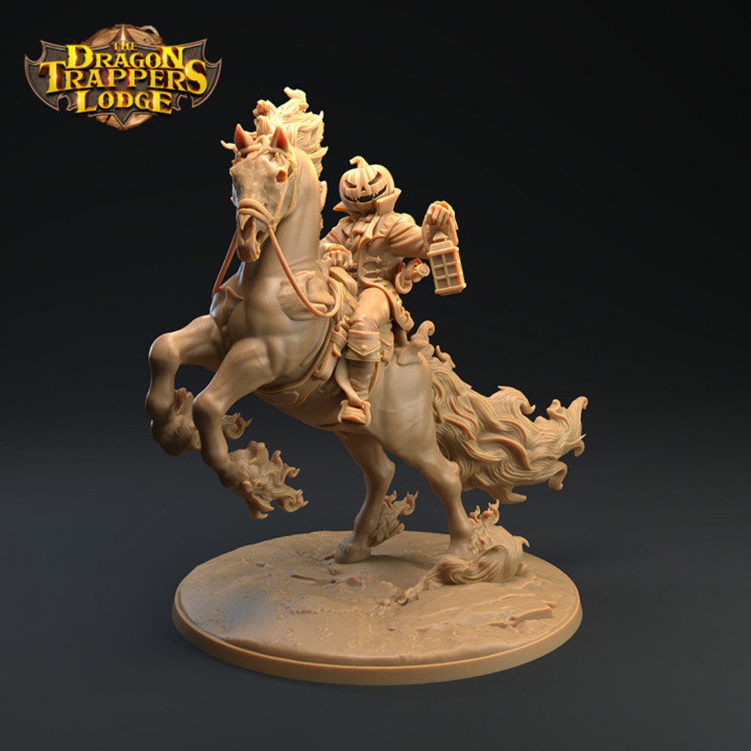 Kalamax - Nightmare Headless Horseman - 3 Options - 50mm Mini - Dragon ...